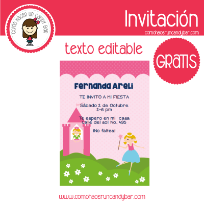 Blog de imprimibles gratis para tu fiesta - Invitación editable gratis ...