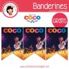 Blog de imprimibles gratis para tu fiesta - Coco de Pixar: Banderín ...
