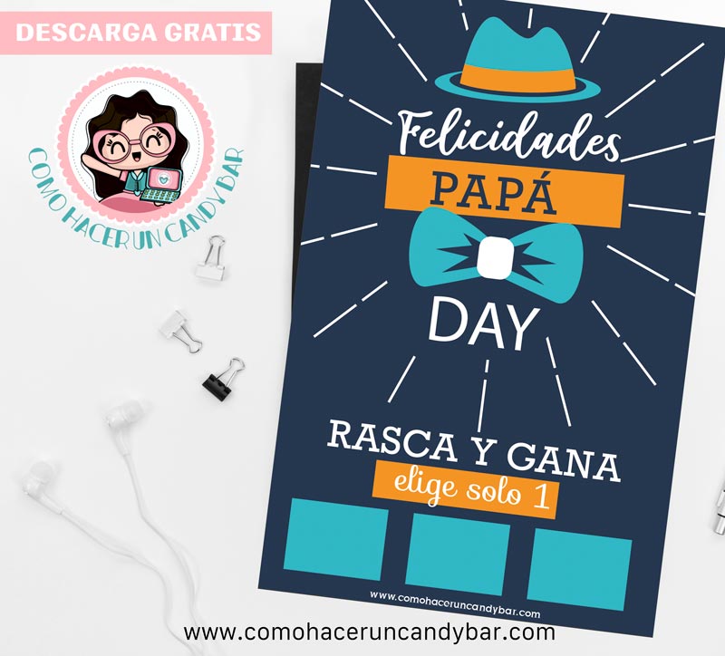 Blog de imprimibles gratis para tu fiesta - Rasca y gana regalo día del ...